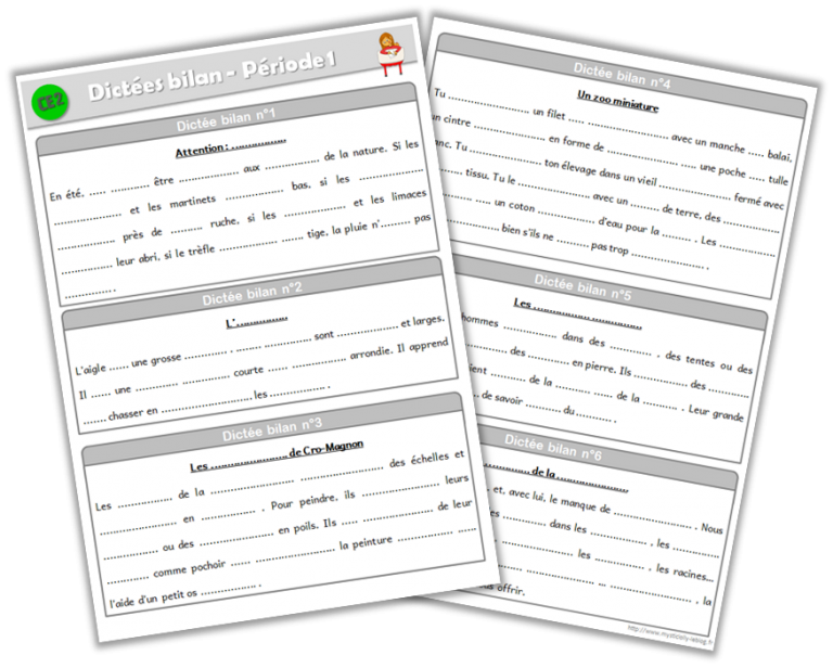 Un an de dictées au CE2 – Le blog de Mysticlolly